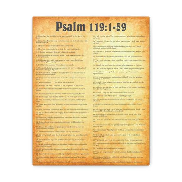 Express Your Love Gifts | Art | Scripture Sign Psalm 19159 Gold Bible Canvas Christian Wall Art ...